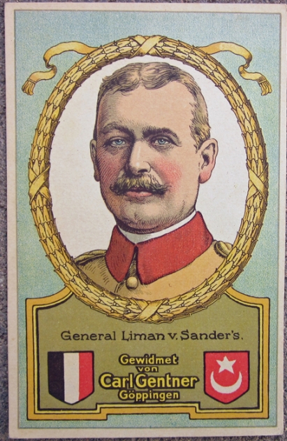 Postcards German WWI Patriotic Advertising Postcard, General v. Sanders ...
